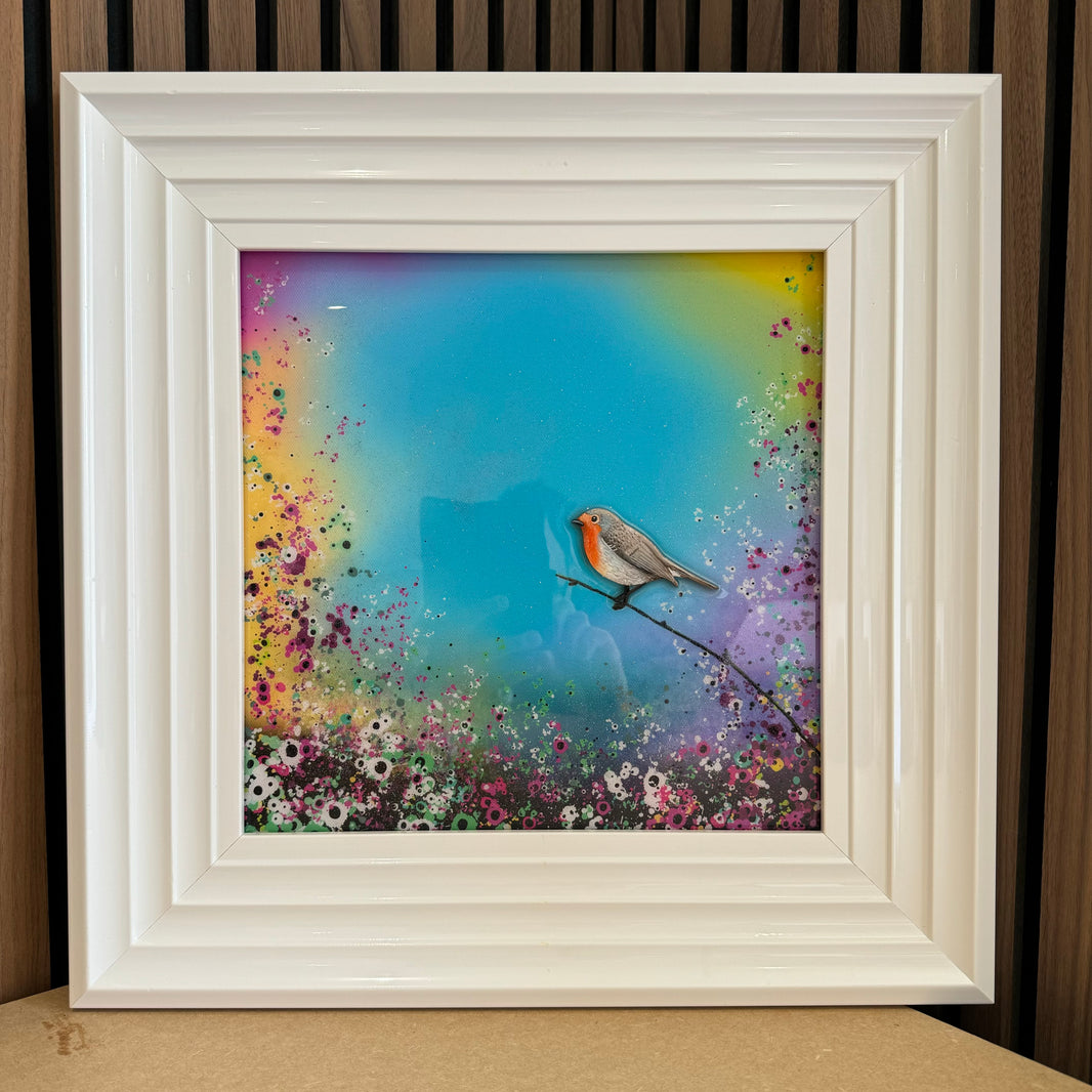 3D Robin Original Paintings – “I’M OK’ Said The Bee by Garry Floyd