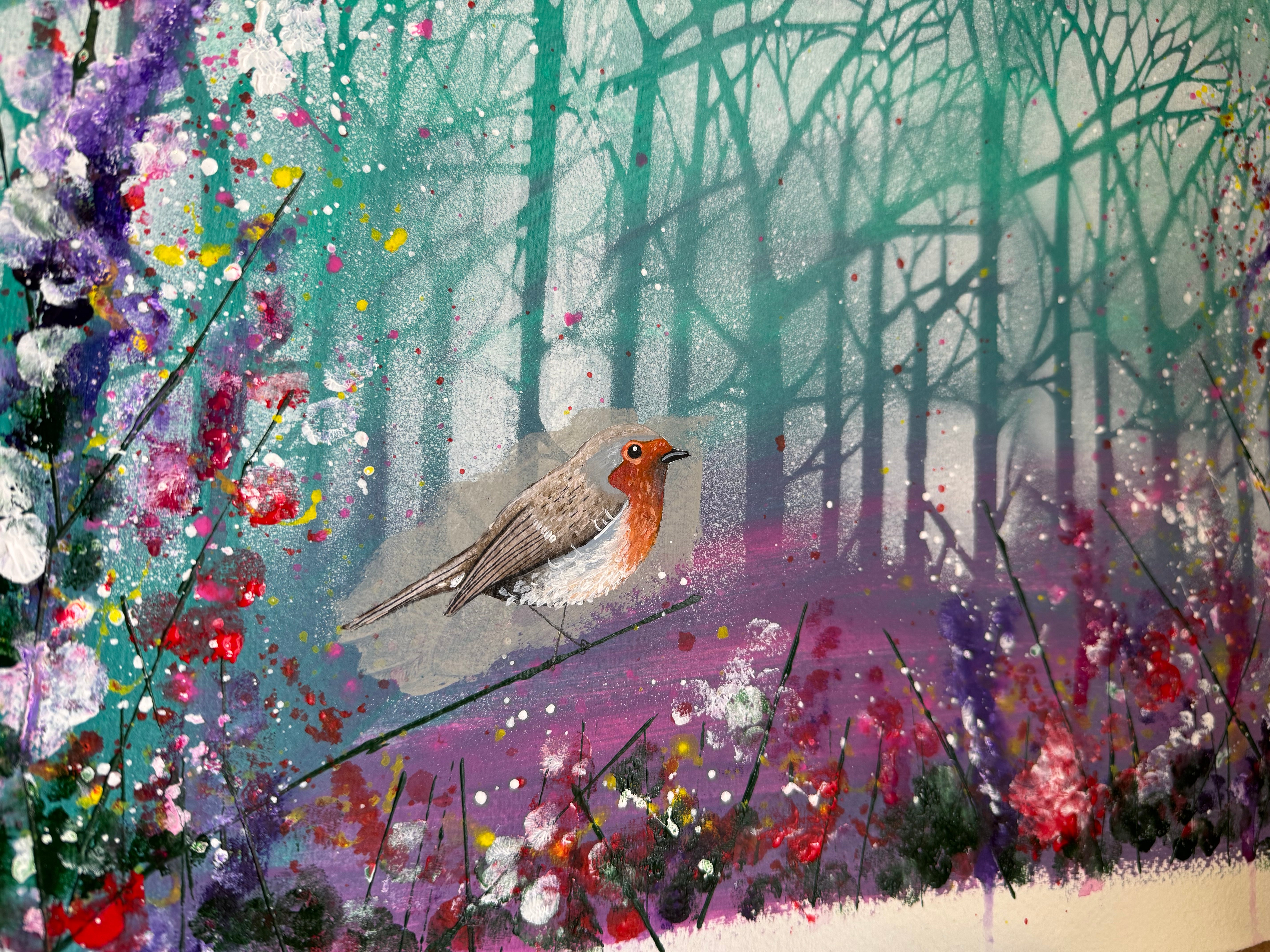 Robin study #1 – “I’M OK’ Said The Bee by Garry Floyd