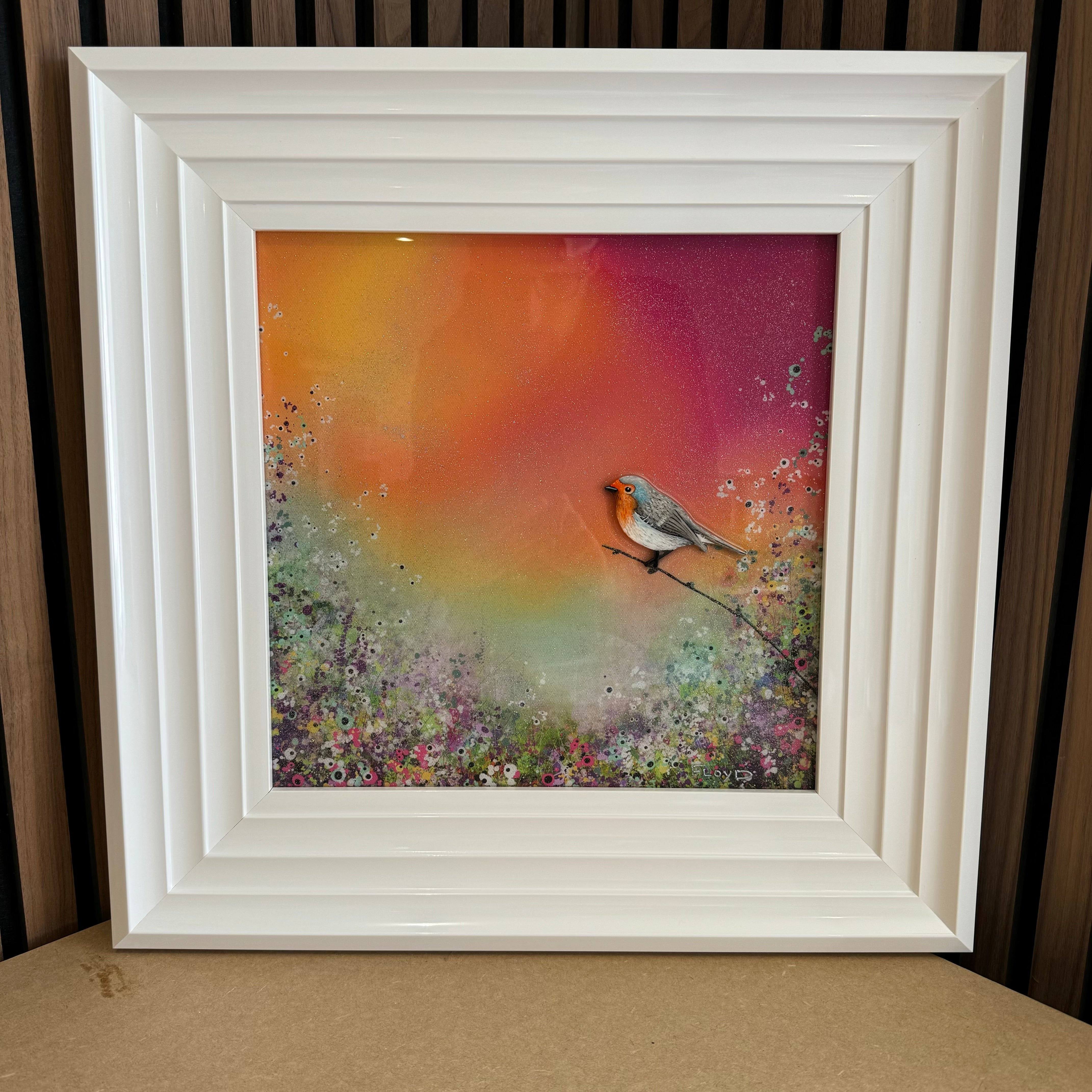 3D Robin Original Paintings – “I’M OK’ Said The Bee by Garry Floyd
