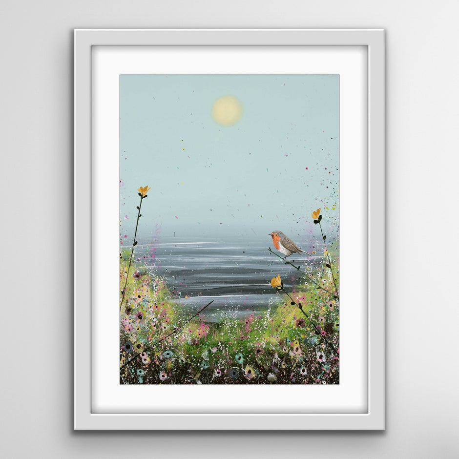 Robin Themed Prints – “I’M OK’ Said The Bee by Garry Floyd