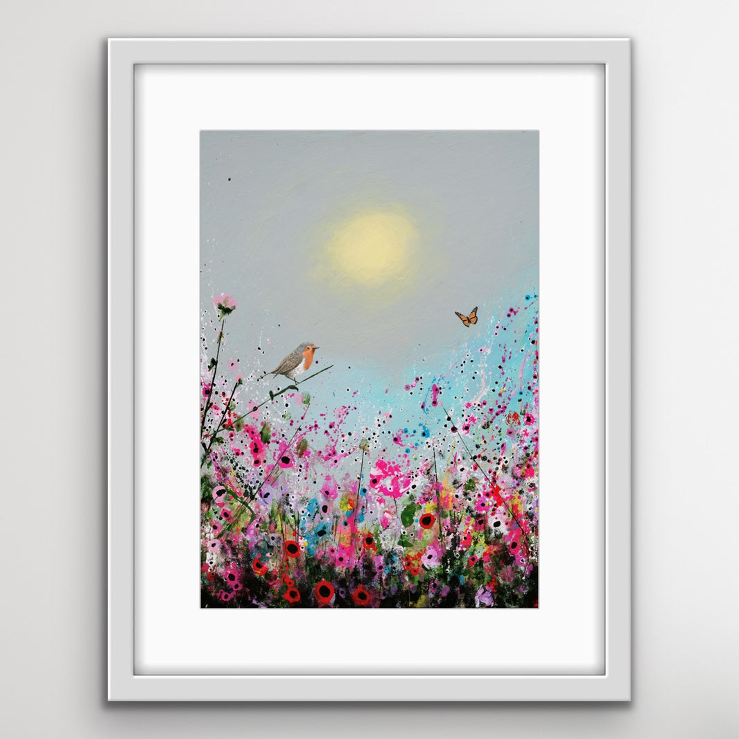 Robin Themed Prints – “I’M OK’ Said The Bee by Garry Floyd